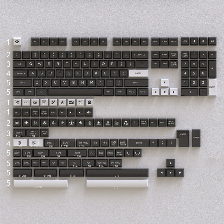 OSA Oreo PBT Doubleshot Keycaps Set – IPOPULARSHOP